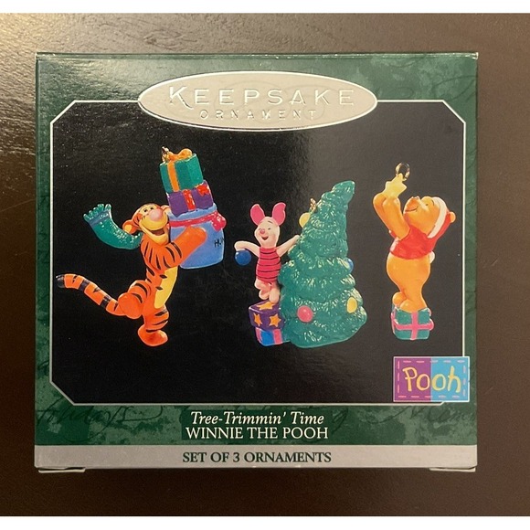Hallmark | Holiday | Nib 998 Hallmark Miniature Tree Trimmin Time ...